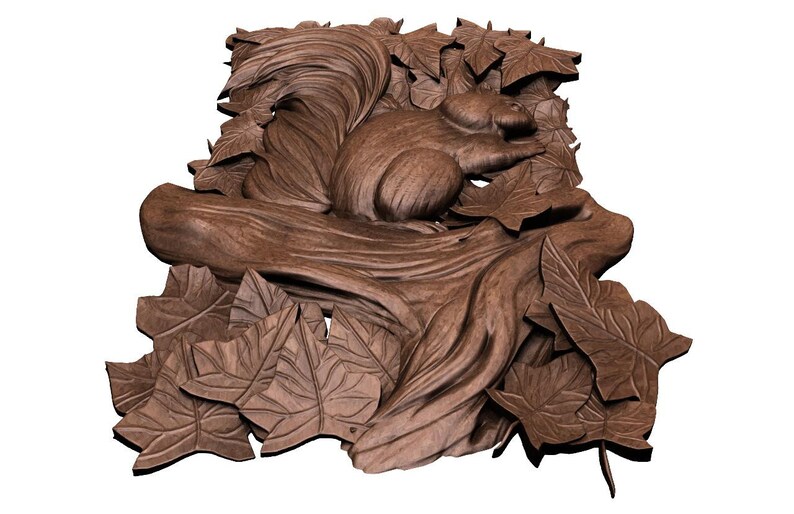 Digital File Squirrel CNC 3d Model STL | Etsy