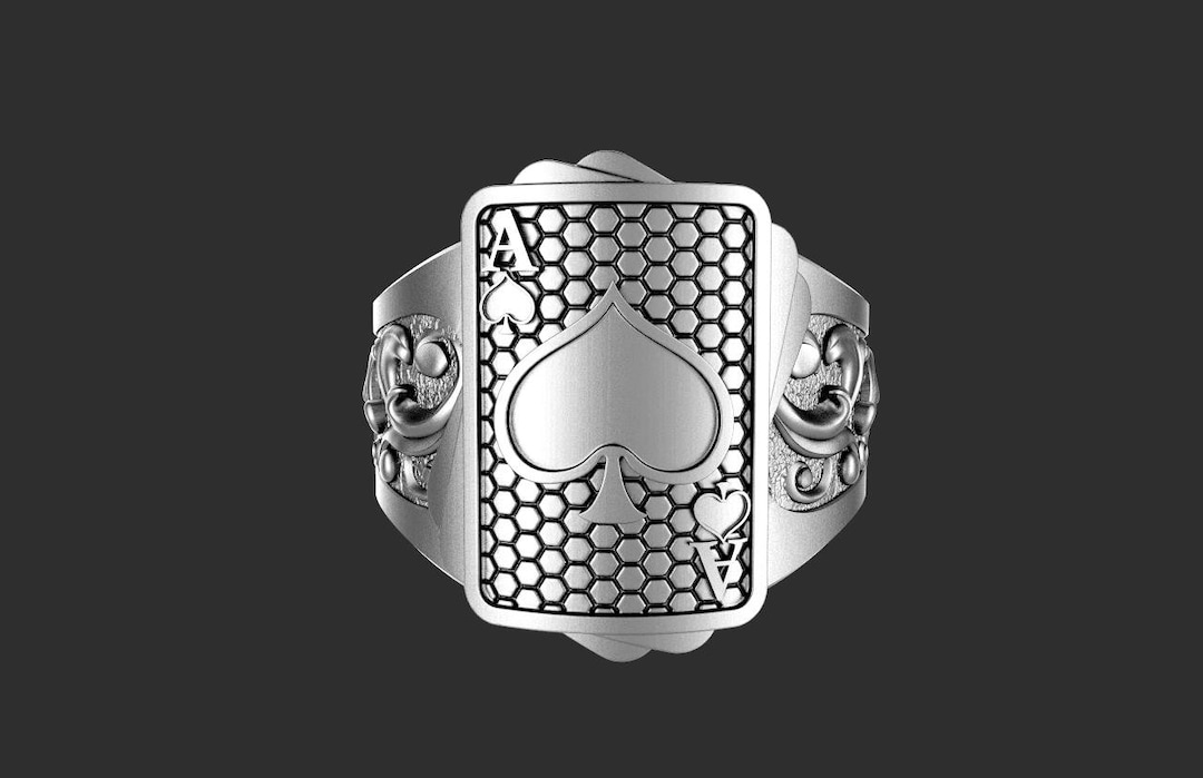 Digital File Poker Cards Ring, Jewelry 3d Model Stl - Etsy