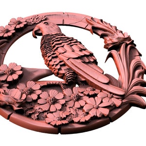 Digital File Parrot CNC 3d Model Stl - Etsy UK