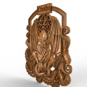 Digital File Cthulhu CNC 3d Mdoel Stl - Etsy