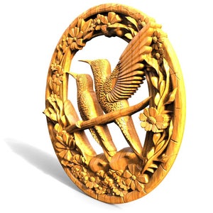 Digital File Hummingbirds 3d Model Stl - Etsy