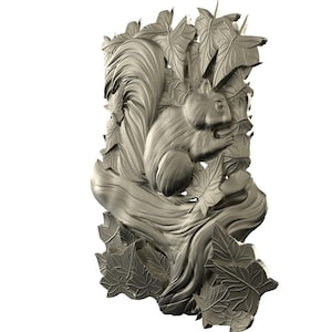 Digital File Squirrel CNC 3d Model STL - Etsy