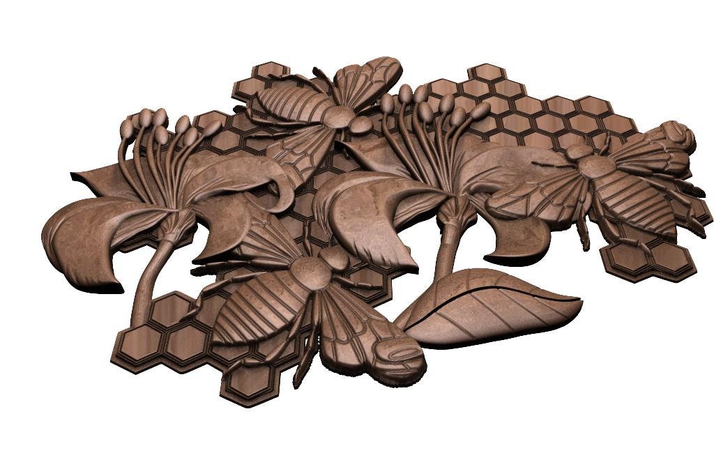 Digital File Bee Honeycomb CNC 3d Model Stl - Etsy Canada