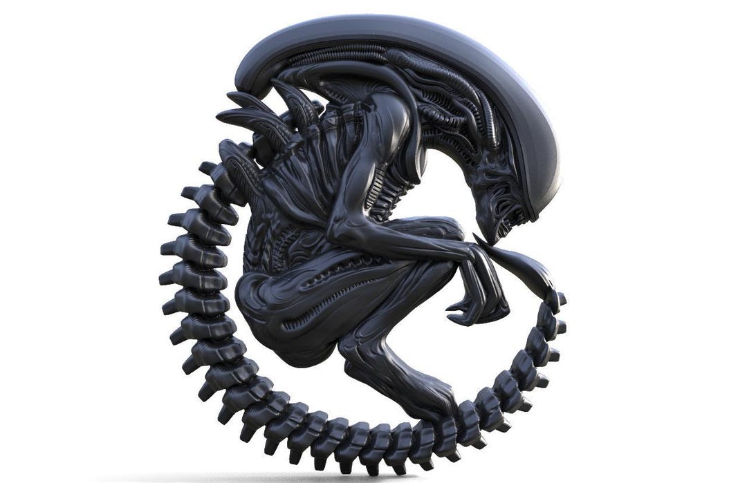 Alien Xenomorph 3D Model, STL File for CNC and 3D Printing - Etsy