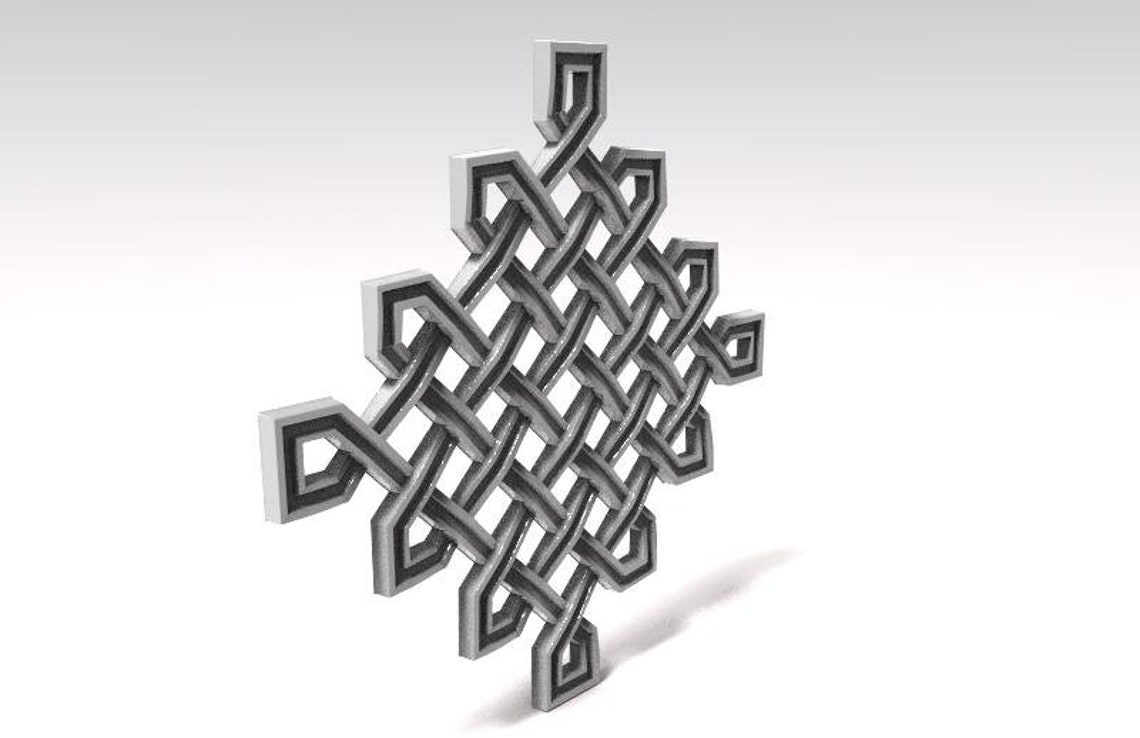 Digital File Celtic Knot Ornament 3d Model Cnc Stl | Etsy