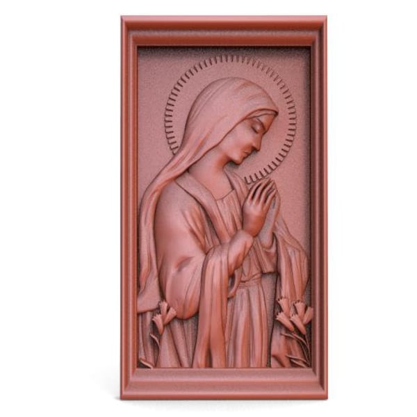 Virgin Mary Stl File Model - Etsy