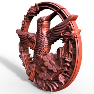 Digital File Hummingbird CNC 3d Model Stl - Etsy