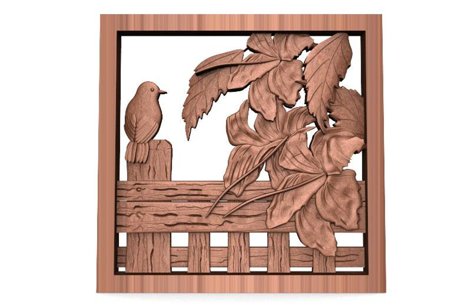 Digital File Bird and Flowers Cnc 3d Model Stl - Etsy UK