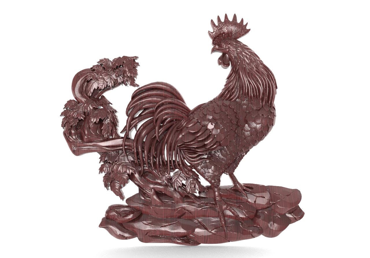 Digital file Rooster CNC 3d model stl - Etsy México