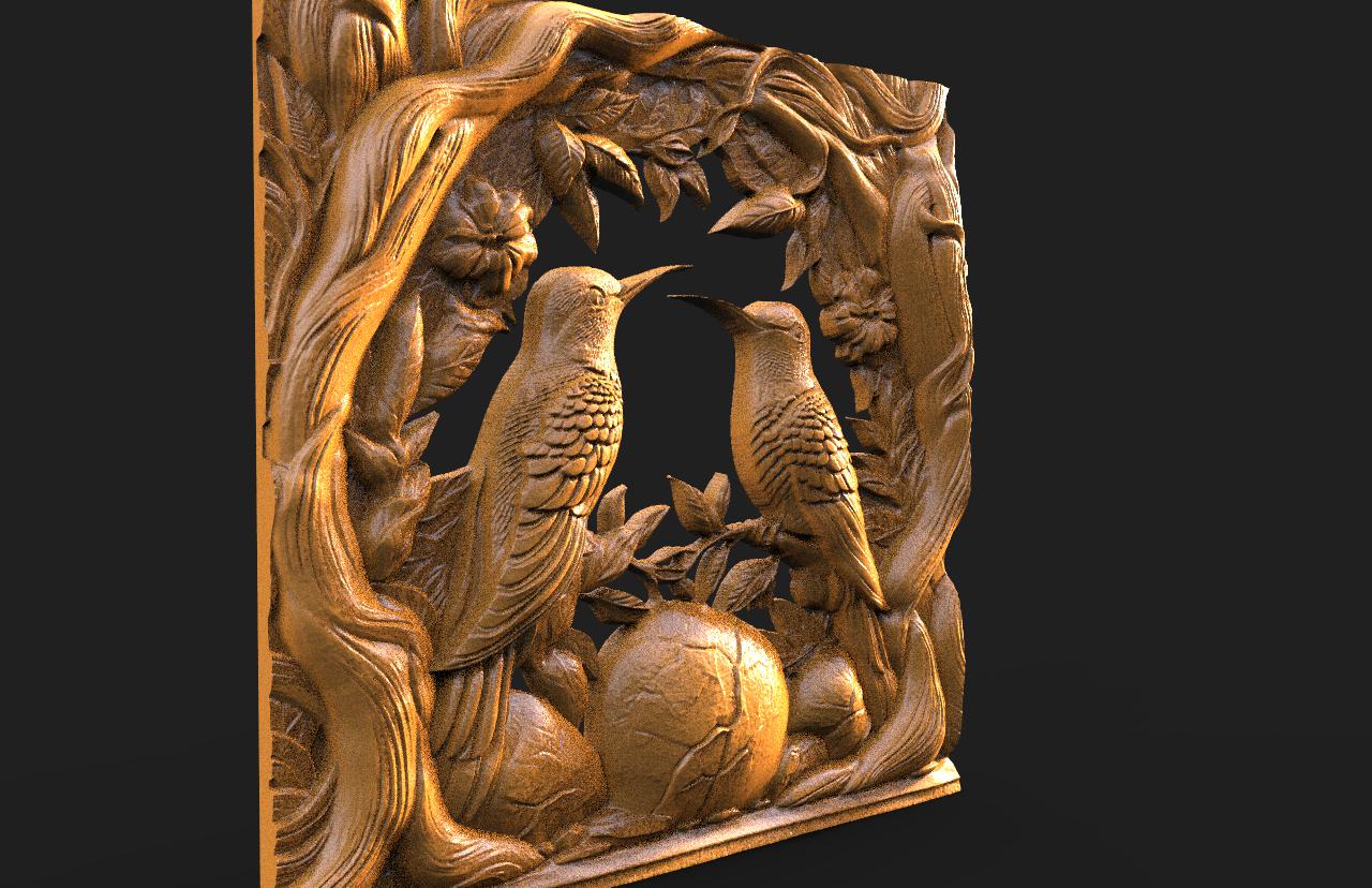 Hummingbirds 3D Model, STL File for CNC Router and 3D Printing - Etsy