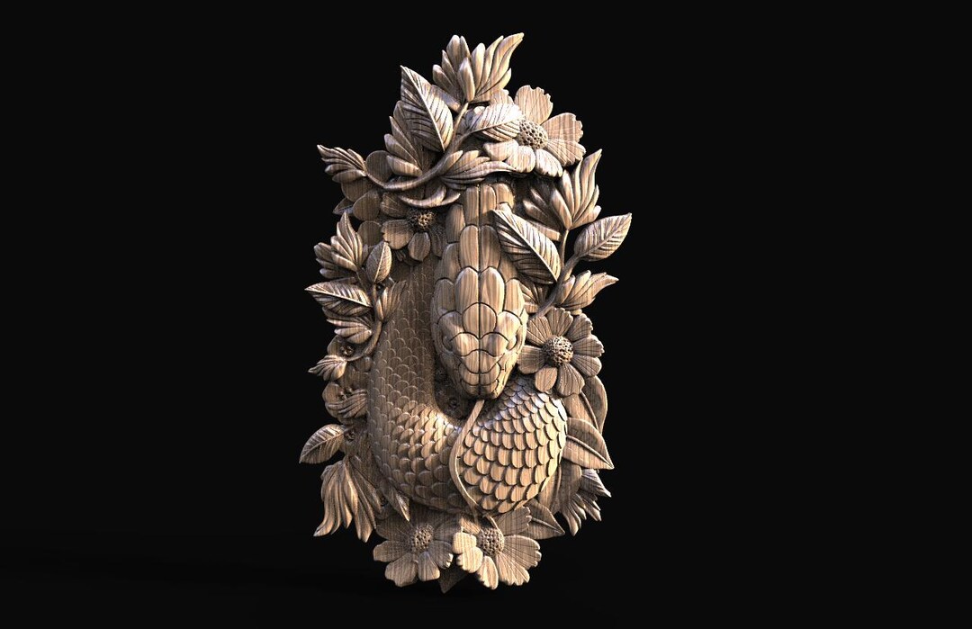 Snake 3d Model, STL File CNC Router and 3D Printer - Etsy