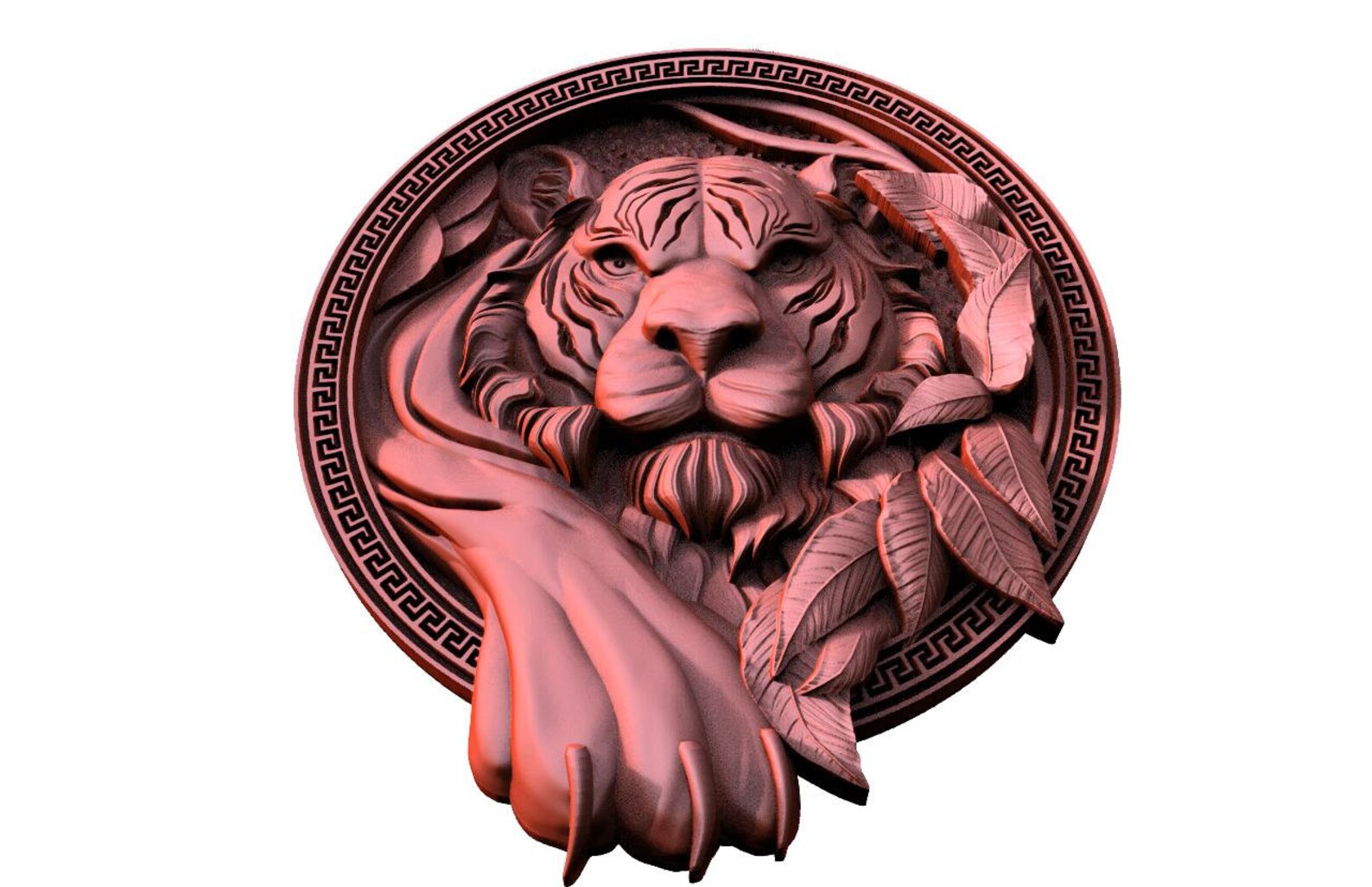 Digital File Tiger CNC 3D Model STL - Etsy