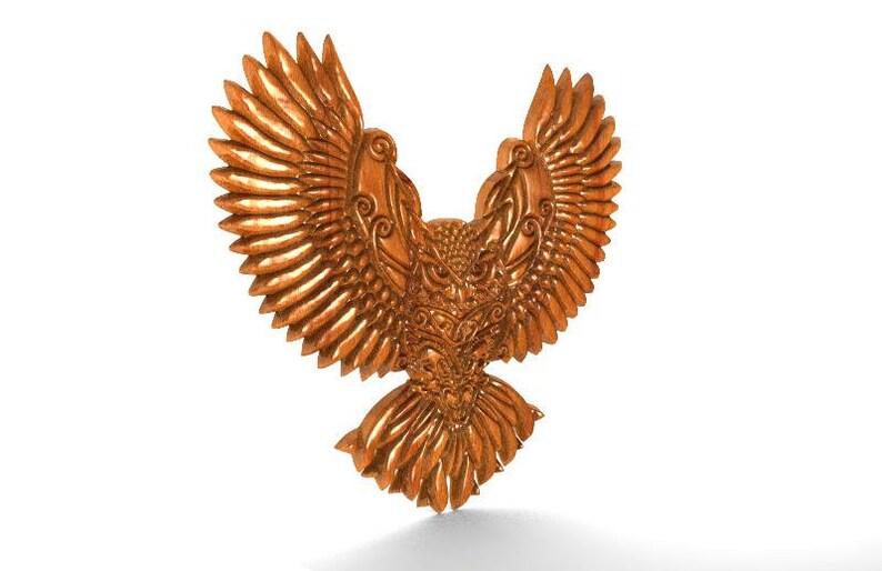 Digital File Owl Cnc 3d Model Stl - Etsy