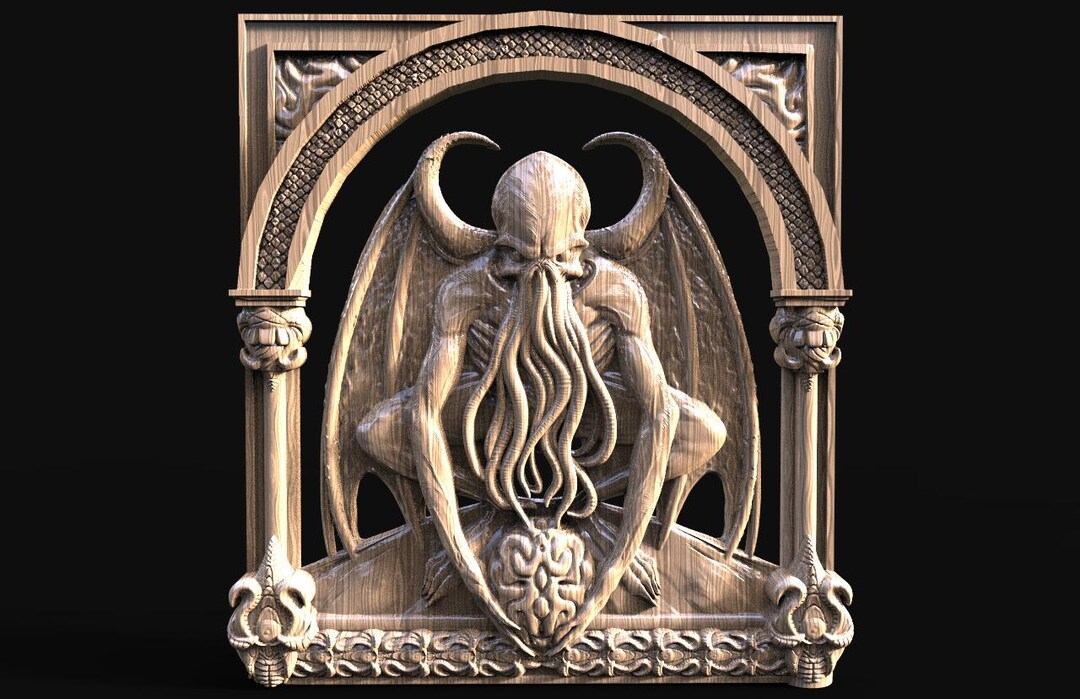 Cthulhu 3D Model, STL File CNC Router 3D Printer - Etsy