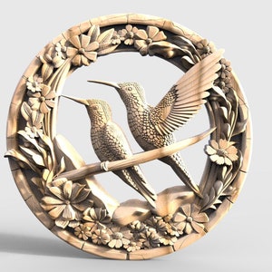 Digital File Hummingbirds 3d Model Stl - Etsy