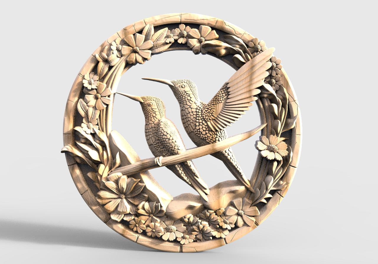 Digital File Hummingbirds 3d Model Stl - Etsy