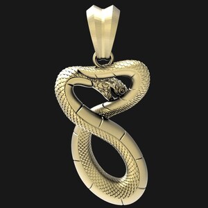 Digital File Snake Pendant 3d Jewelry Model Stl - Etsy