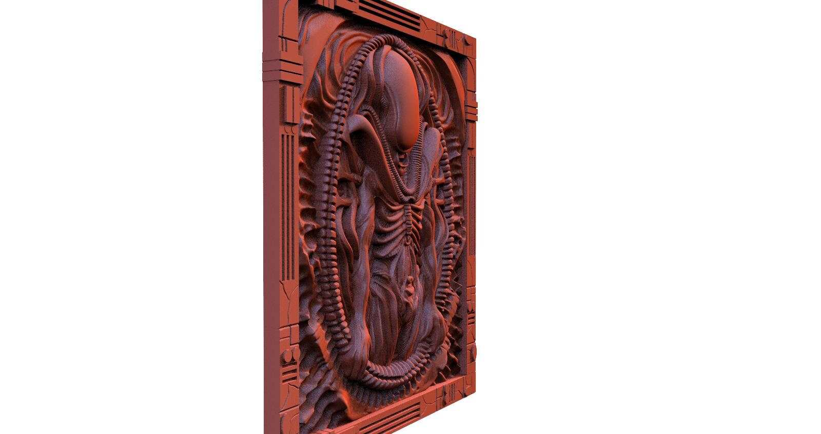 Digital File Alien CNC 3d Model Stl - Etsy