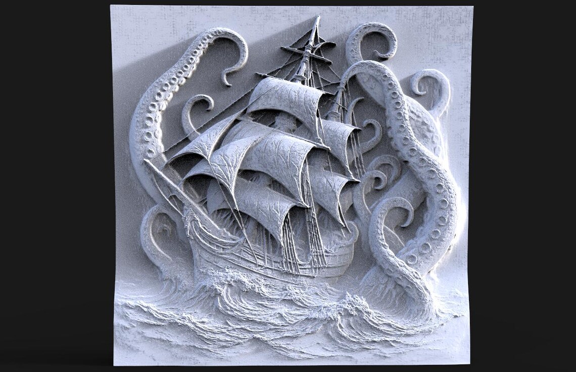 Old Ship 3d Model, STL File for CNC Router 3D Printer - Etsy