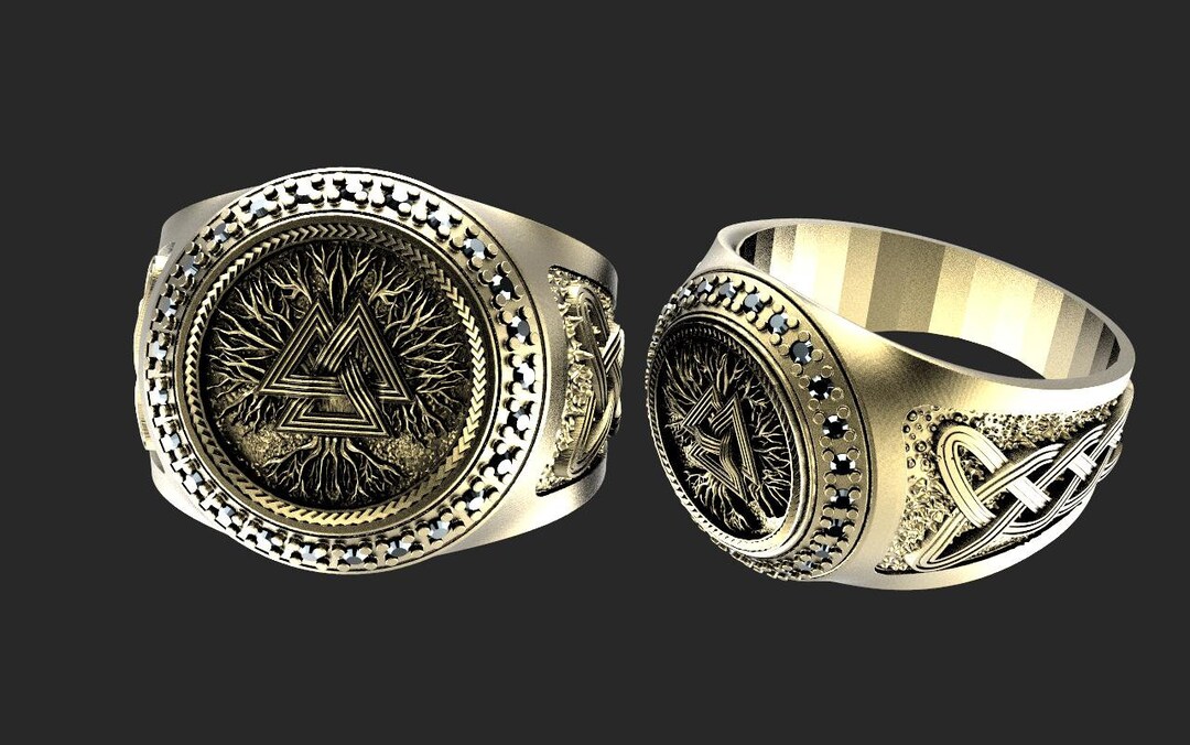 Digital File Valknut Ring Jewelry 3dmodel Stl - Etsy