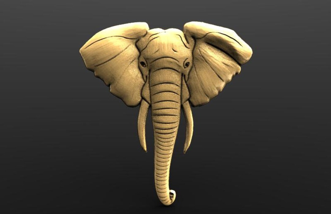 Digital File Elephant Bas-relief Cnc 3d Model - Etsy
