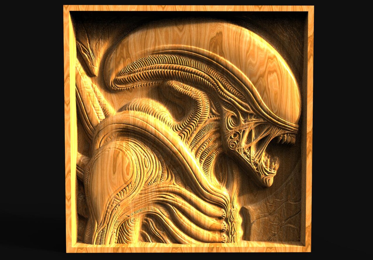 Alien Xenomorph, 3d Model STL, CNC Router - Etsy