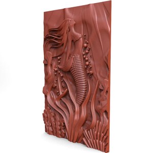 Digital File Mermaid CNC 3d Model STL - Etsy