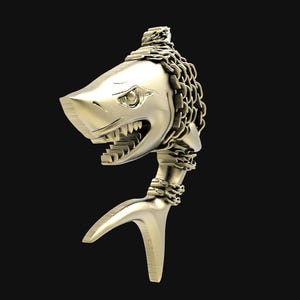 Digital File Shark Pendant Jewelry 3d Model STL - Etsy