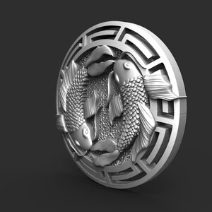 Digital File Fishes Jewelry 3d Model Stl - Etsy