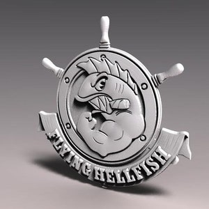 Digital File the Simpsons Flying Hellfish Cnc 3d Model Stl - Etsy