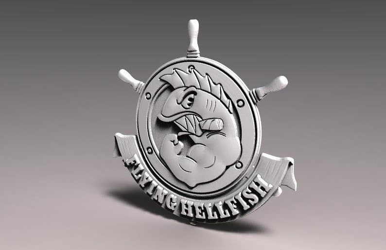 Digital File the Simpsons Flying Hellfish Cnc 3d Model Stl - Etsy