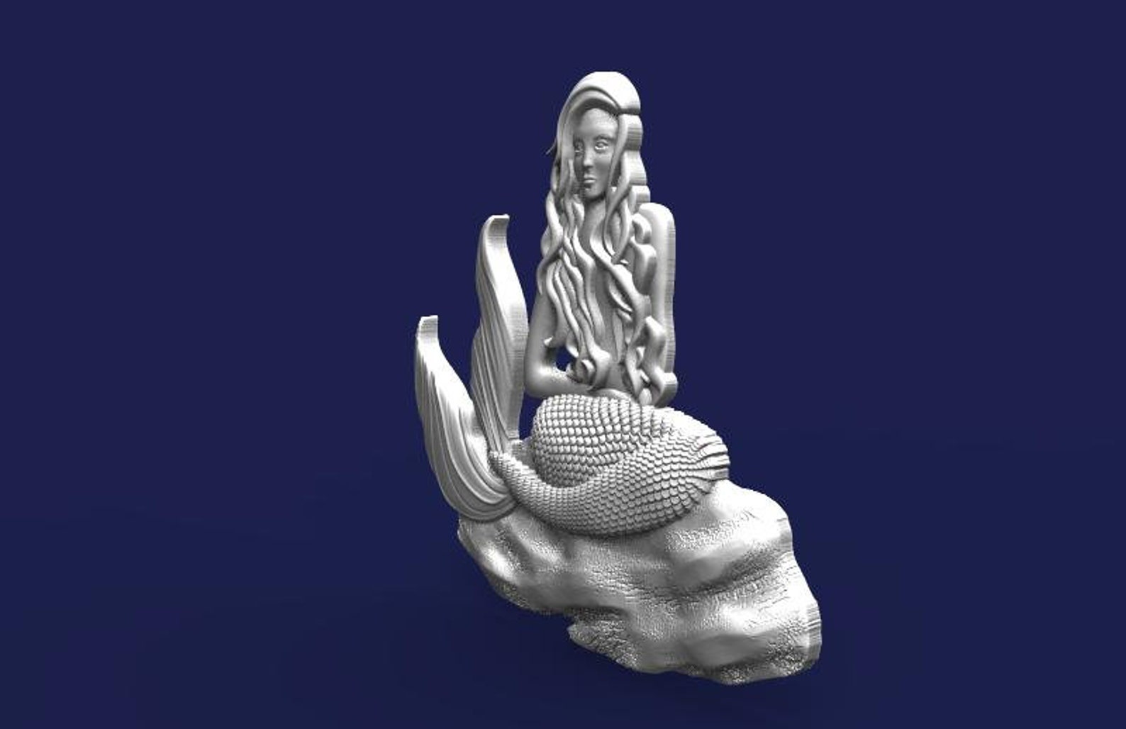 Digital File Mermaid CNC 3d Model Stl - Etsy UK