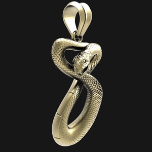 Digital File Snake Pendant 3d Jewelry Model Stl - Etsy