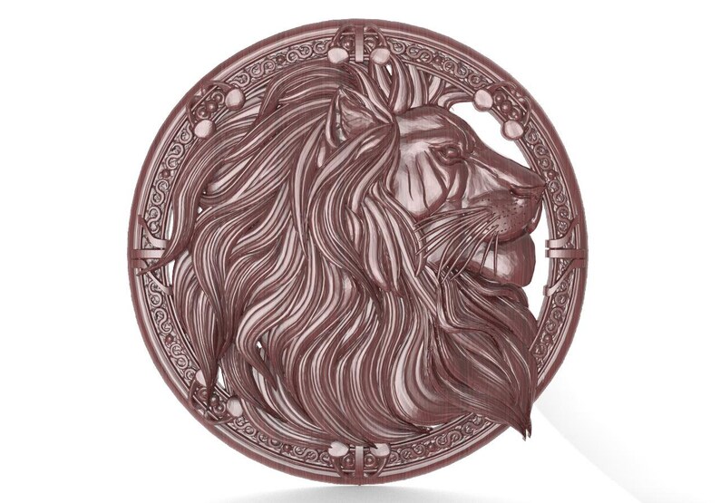 Digital File Lion CNC 3d Model Stl - Etsy