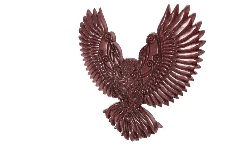 Digital File Owl Cnc 3d Model Stl - Etsy