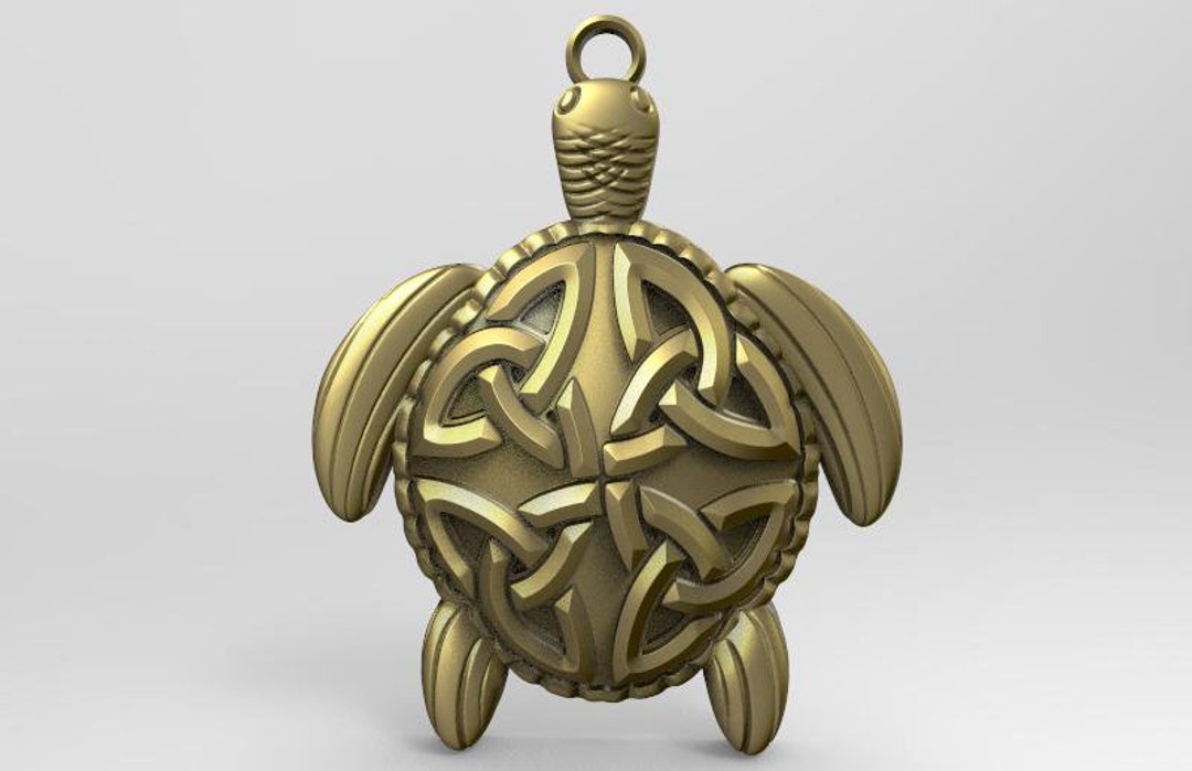 Digital File Celtic Turtle Pendant Jewelry 3d Model Stl - Etsy