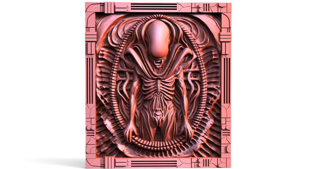 Digital File Alien CNC 3d Model Stl - Etsy