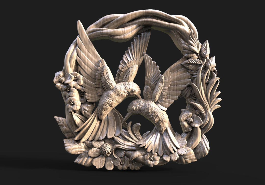 Hummingbird CNC 3d Model STL - Etsy