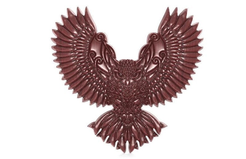 Digital File Owl Cnc 3d Model Stl - Etsy