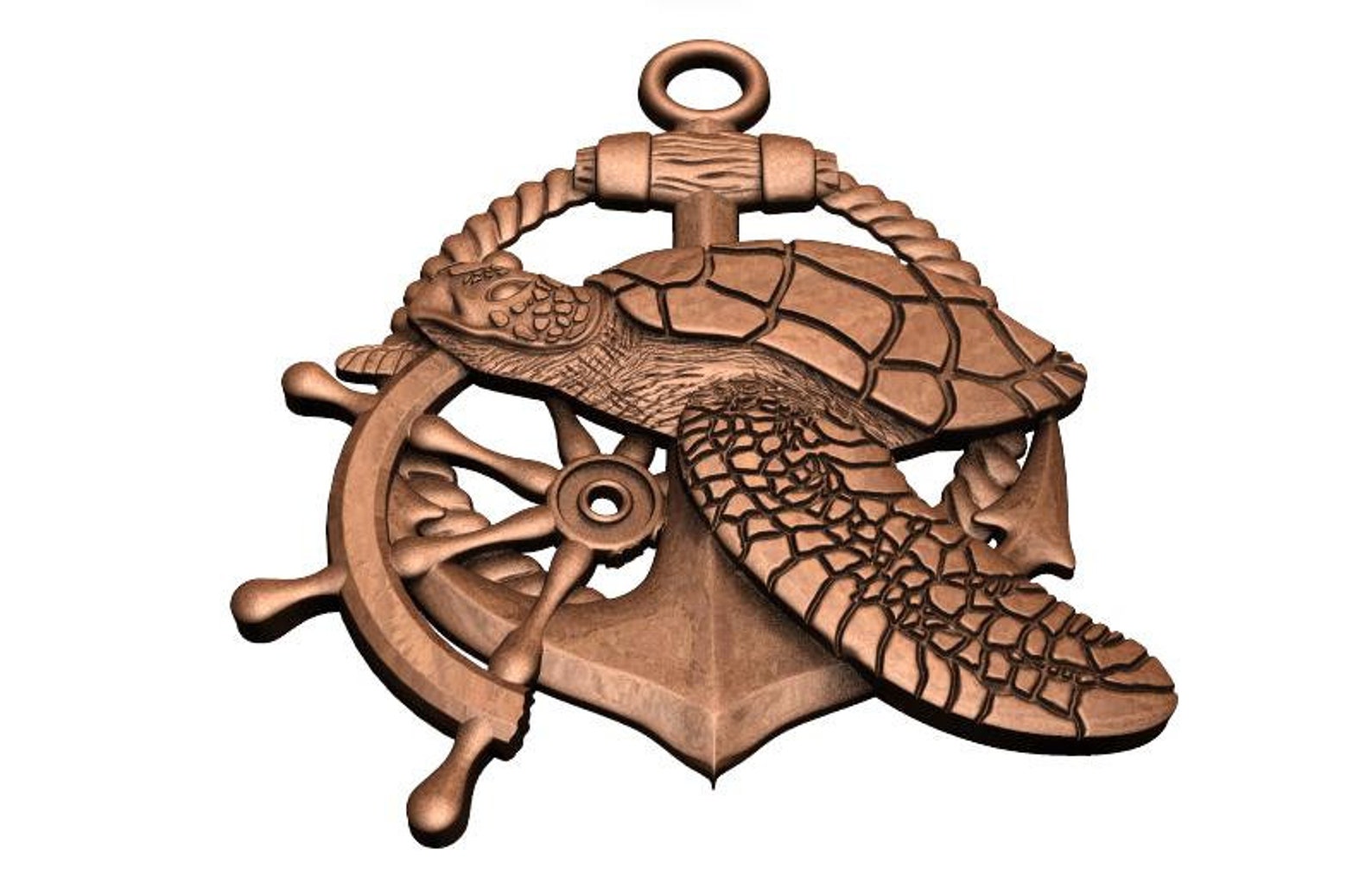 Digital File Turtle CNC Art 3d Model Stl - Etsy