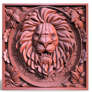 Digital File Lion CNC 3d Model Stl - Etsy