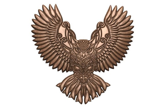 Digital File Owl Cnc 3d Model Stl | Etsy