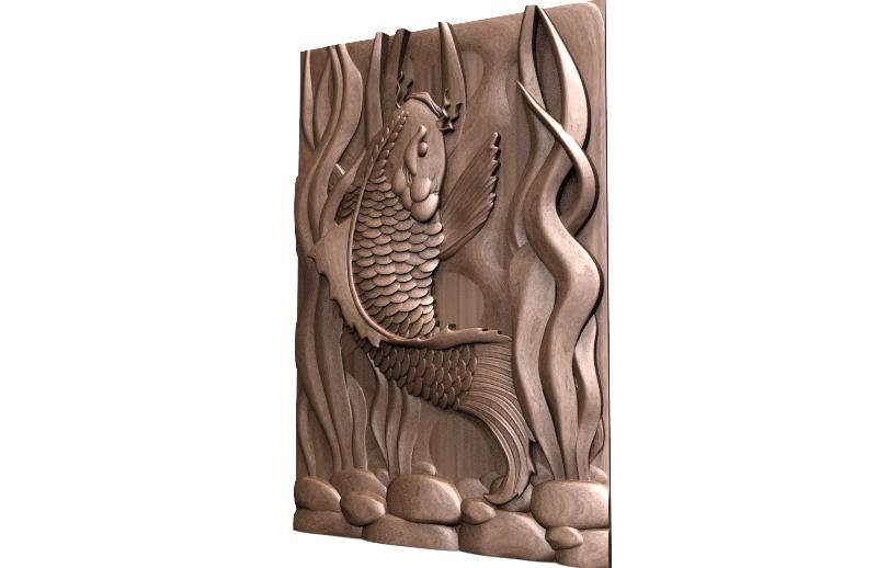 Digital File Koi Fish CNC 3D Model Stl - Etsy Canada