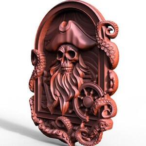 Pirate Skull CNC 3d Model Stl - Etsy