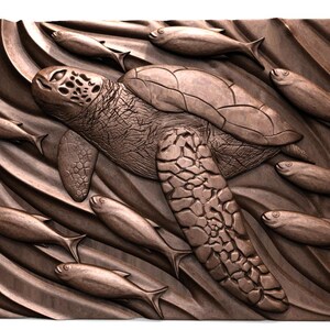 Digital File Turtle CNC 3d Model STL - Etsy