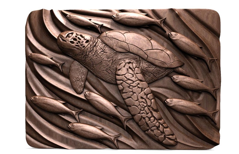 Digital File Turtle CNC 3d Model STL - Etsy
