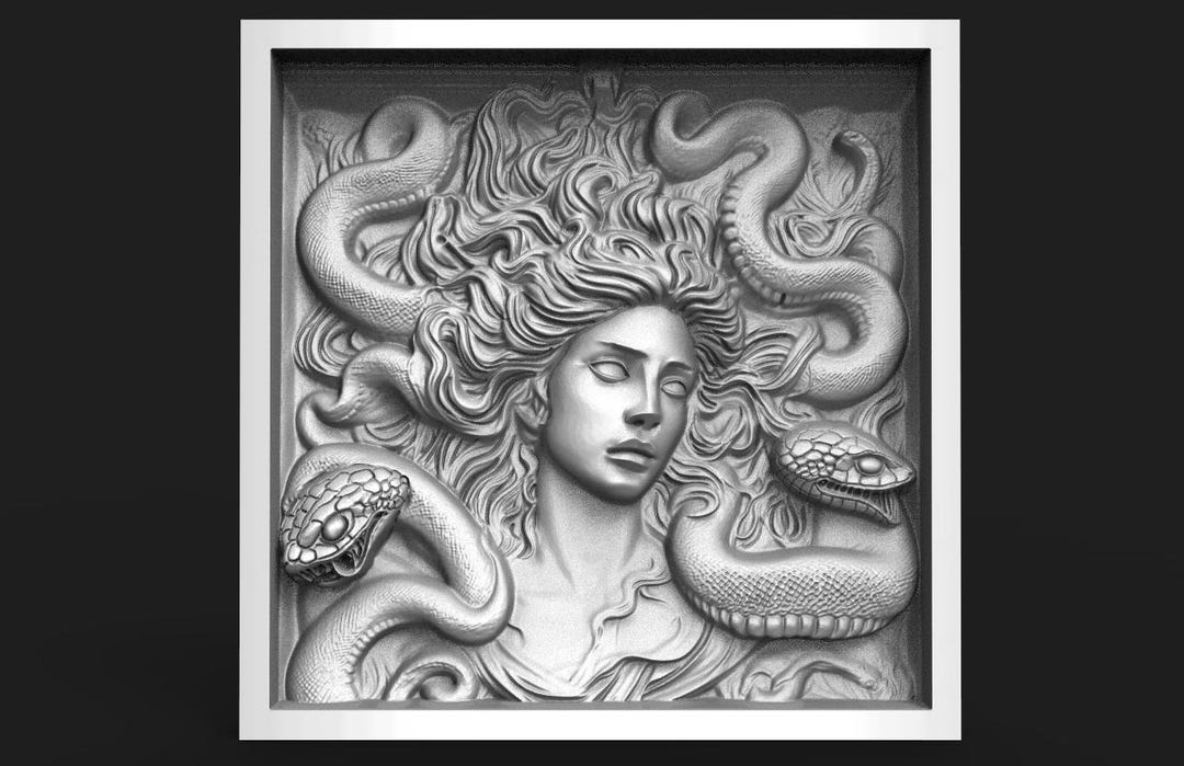 Medusa CNC, 3D Model STL - Etsy