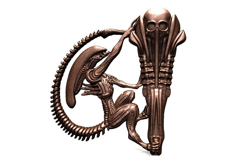 Digital File Alien CNC 3d Model Stl - Etsy