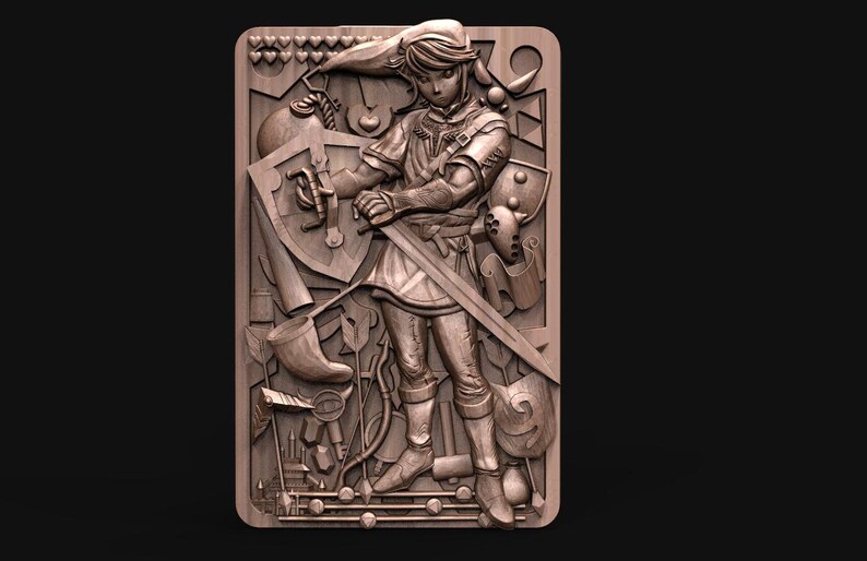 Digital File Zelda Link CNC 3d Model Stl - Etsy