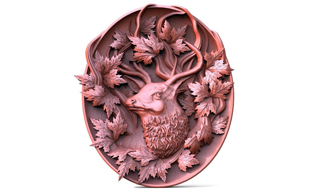 Digital File Deer CNC 3d Model Stl - Etsy